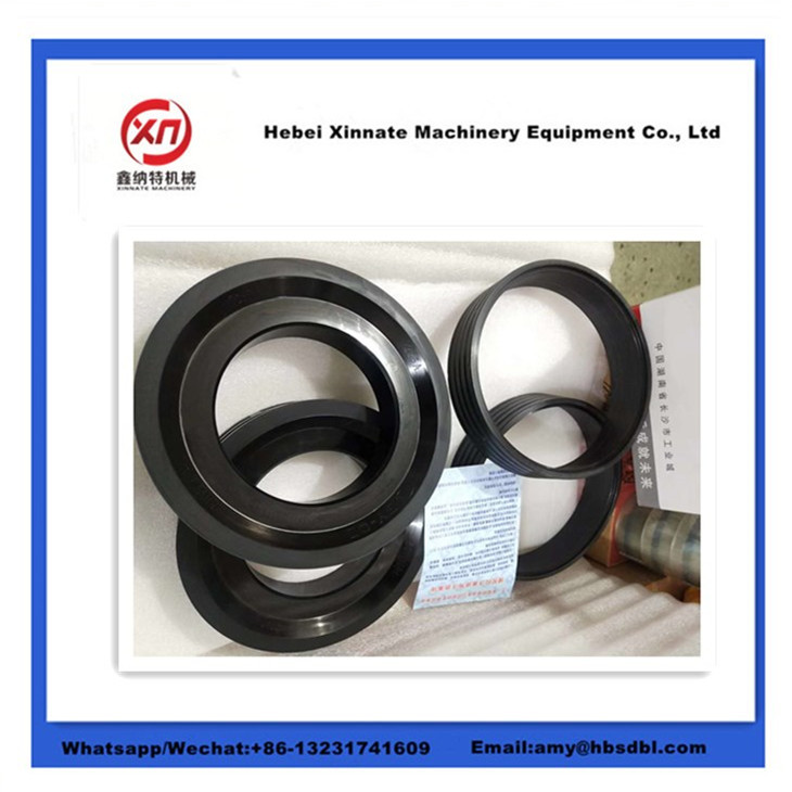 DN230 DN260 DN200 Sany Concrete Pump Parts Rubber Polyurethane Concrete Pump Piston With Guide Ring